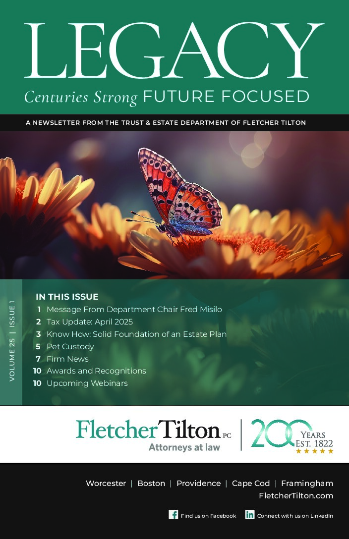 Fletcher Tilton PC - Full Service Law Firm in Massachusetts - EST. 1822
