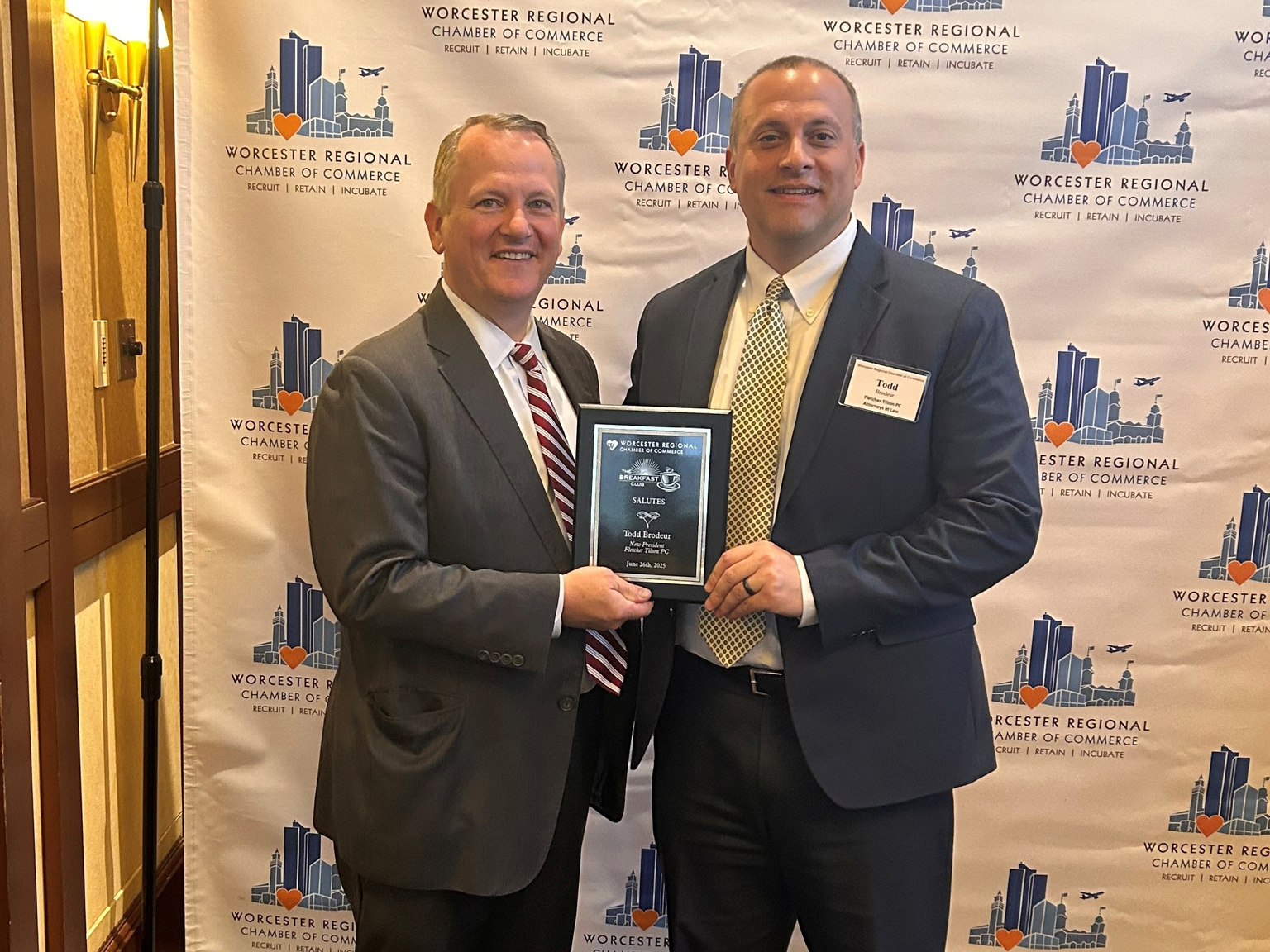 Todd Brodeur Receives Recognition from WRCC as Fletcher Tilton's New ...